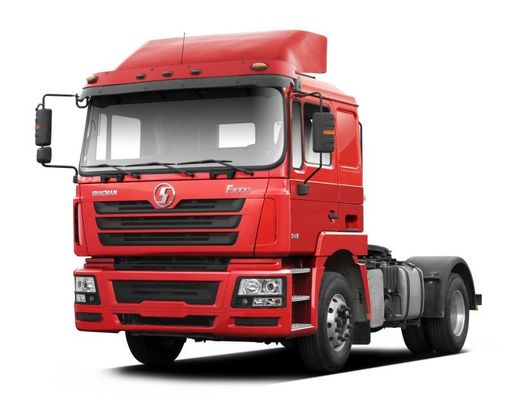 SHACMAN F3000 Traktor Truk 4x2 375hp EuroV Merah Heavy Duty Truk